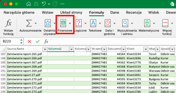 analiza finansowa w Excelu